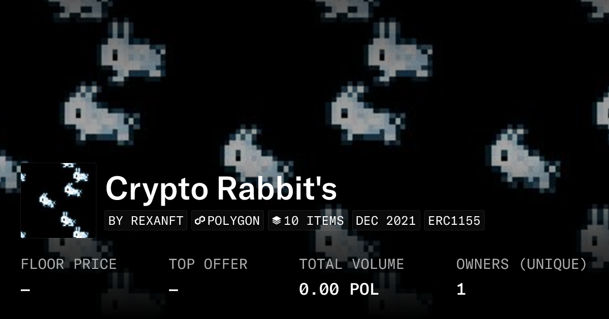 Crypto Rabbit's - Collection | OpenSea