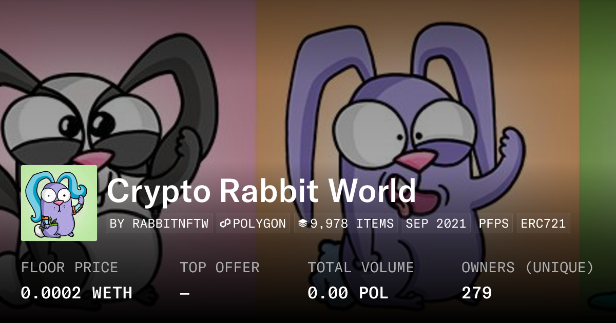 Crypto Rabbit World - Collection | OpenSea