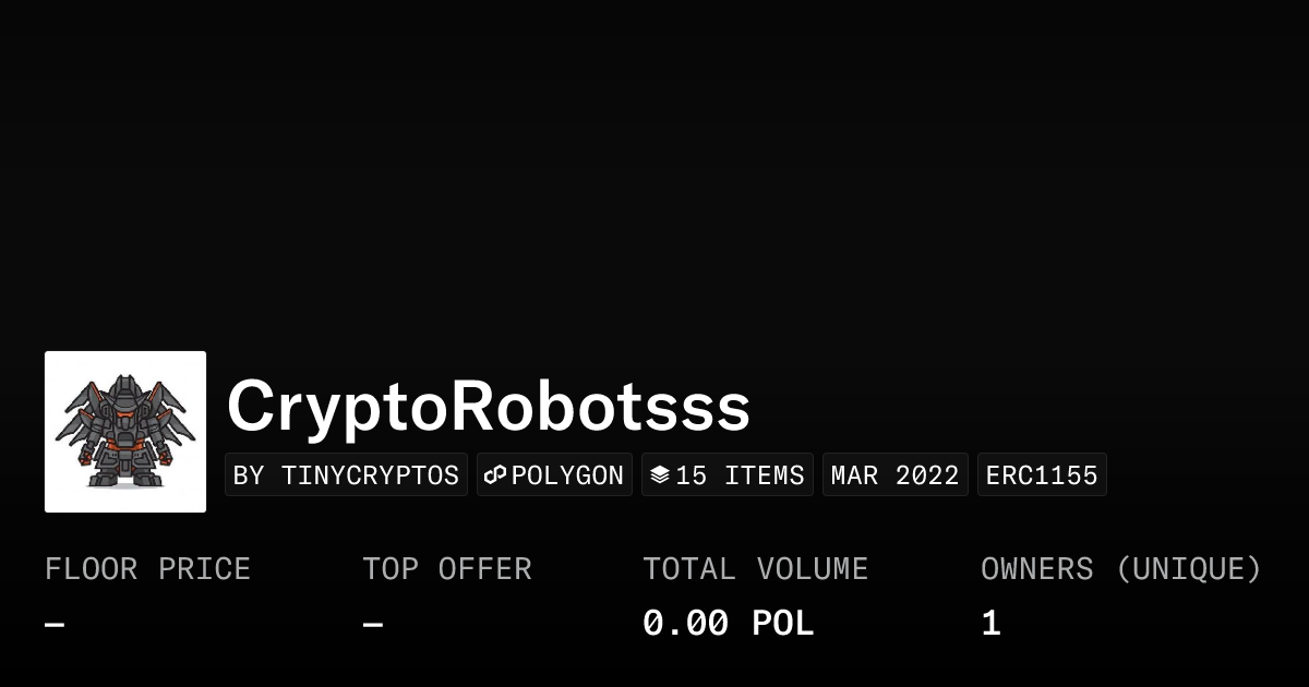 CryptoRobotsss - Collection | OpenSea