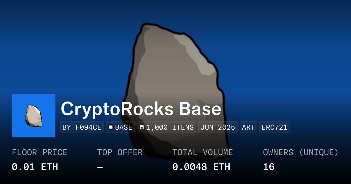 CryptoRocks Base - Collection | OpenSea
