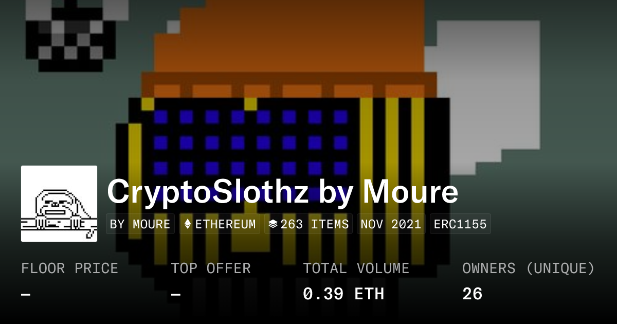 CryptoSlothz by Moure - Collection | OpenSea