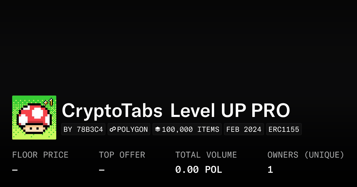 CryptoTabs Level UP PRO - Collection | OpenSea