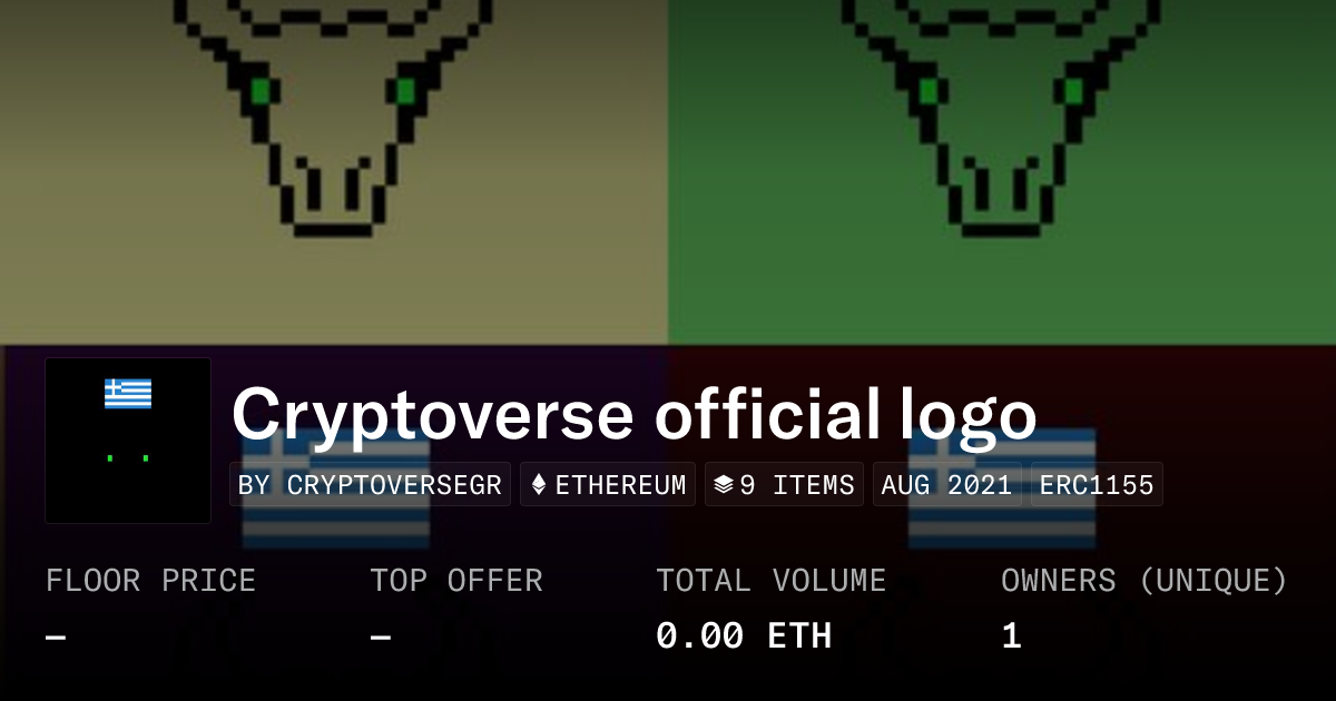Cryptoverse official logo - Collection | OpenSea
