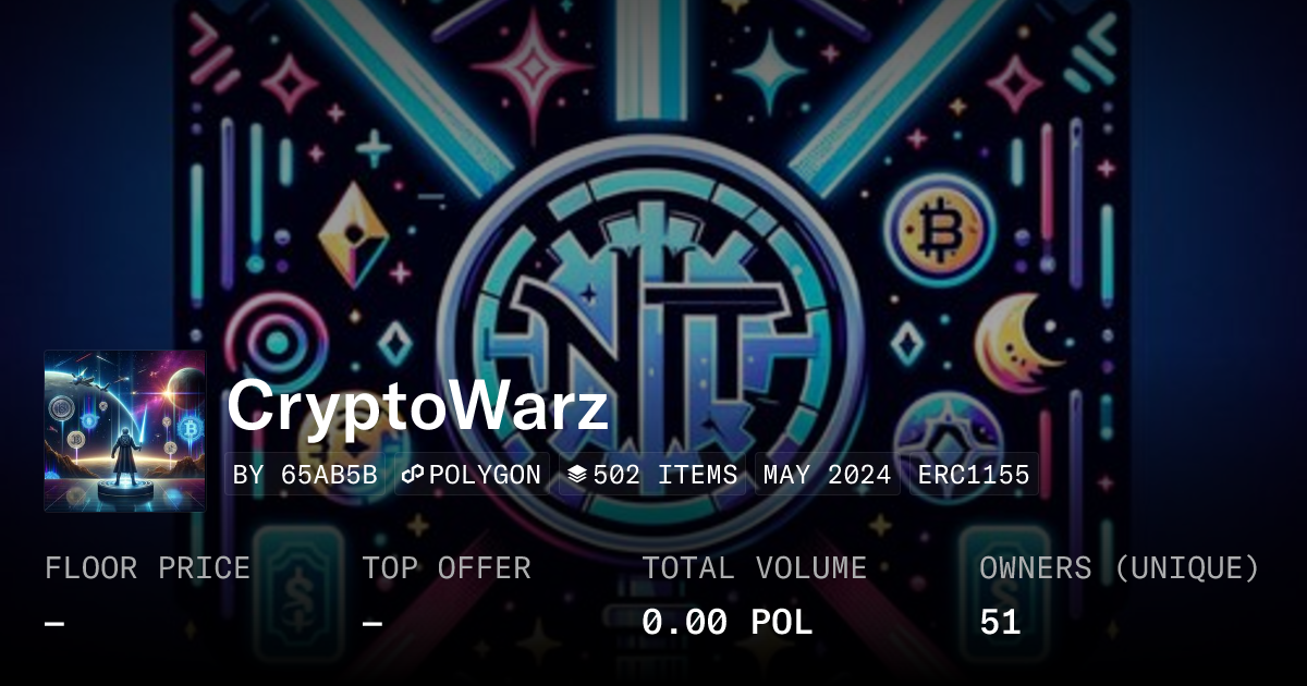 CryptoWarz - Collection | OpenSea
