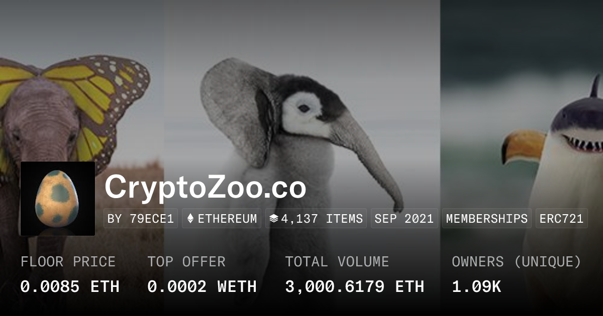 CryptoZoo.co - Collection | OpenSea