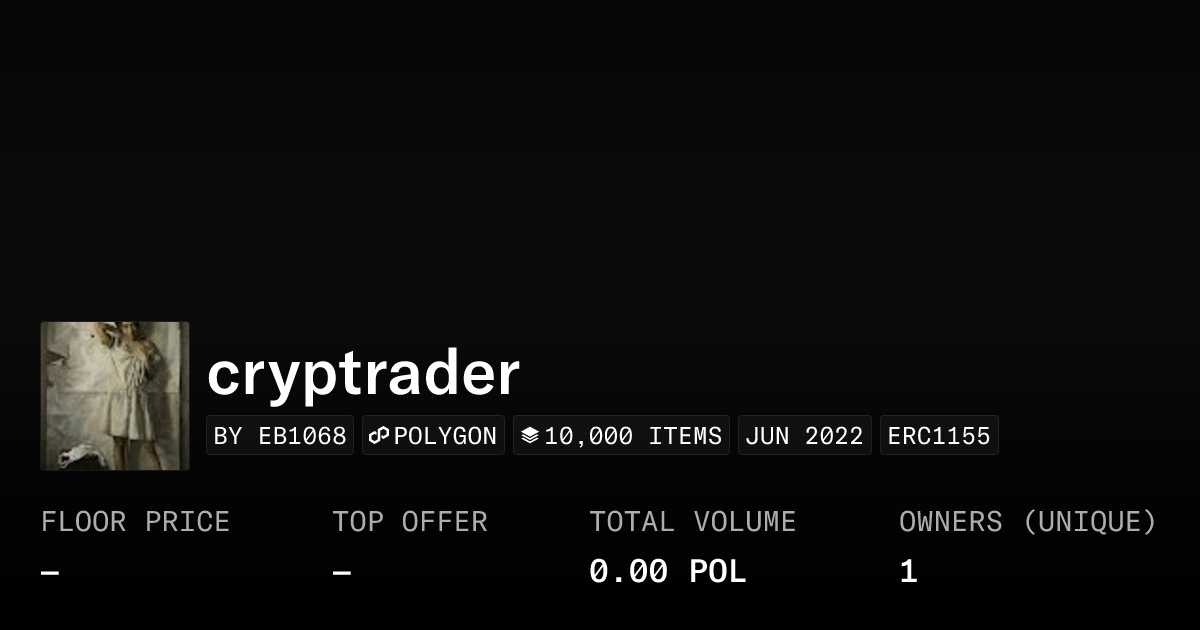 cryptrader - Collection | OpenSea