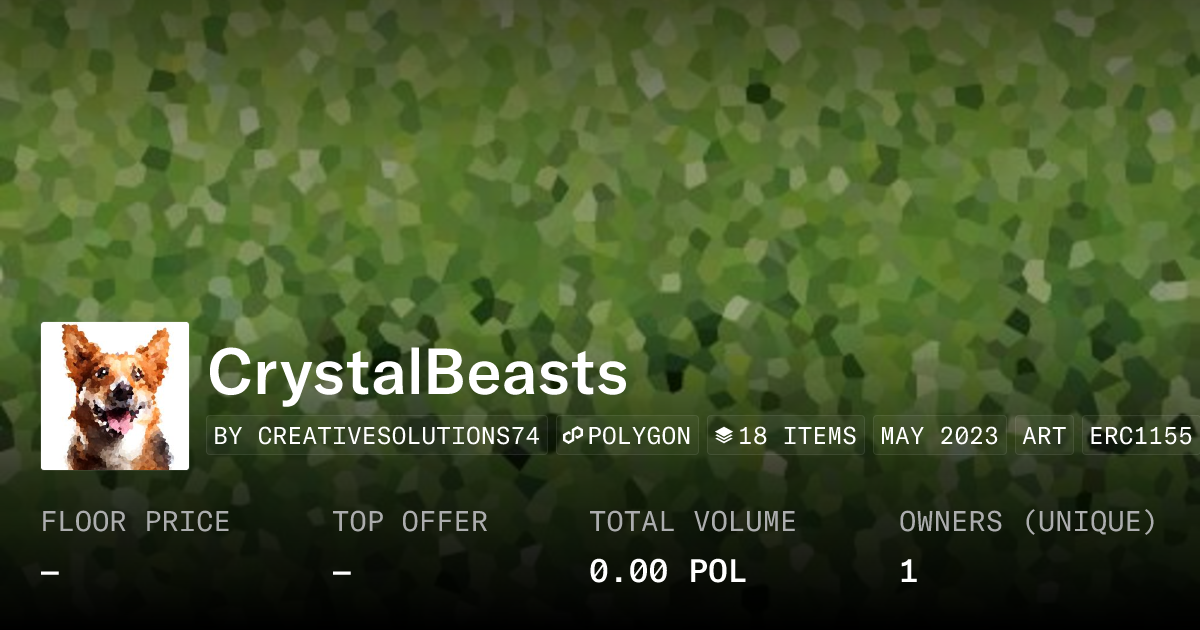 CrystalBeasts - Collection | OpenSea
