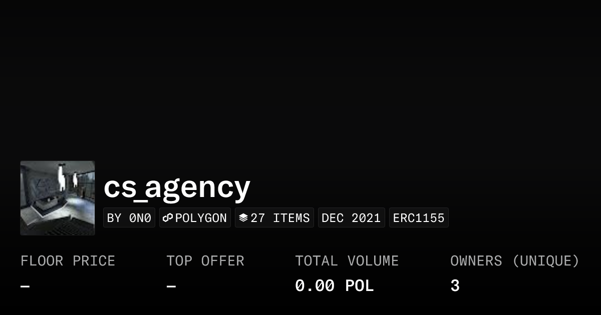 cs_agency - Collection | OpenSea