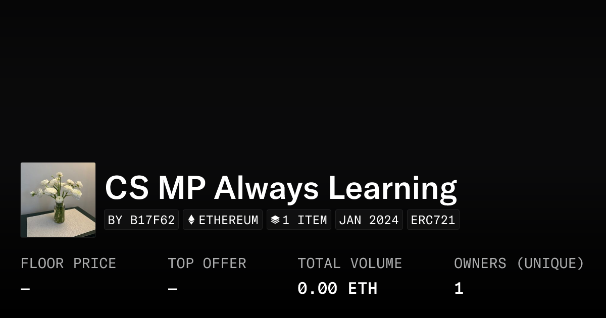 CS MP Always Learning - Collection | OpenSea