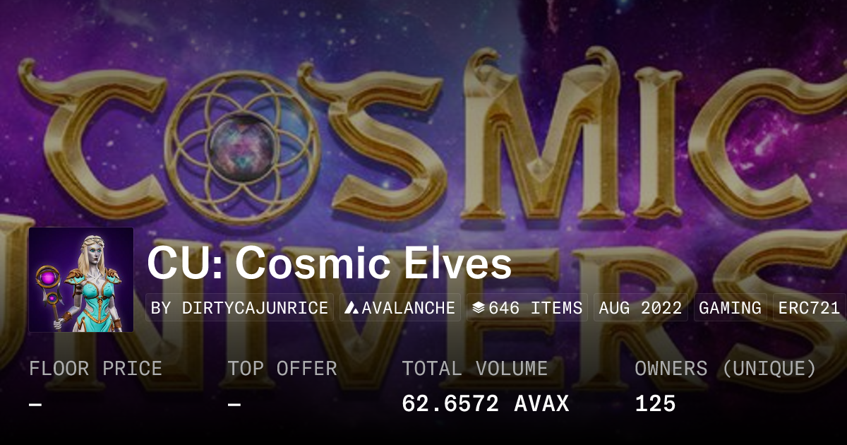 CU: Cosmic Elves - Collection | OpenSea