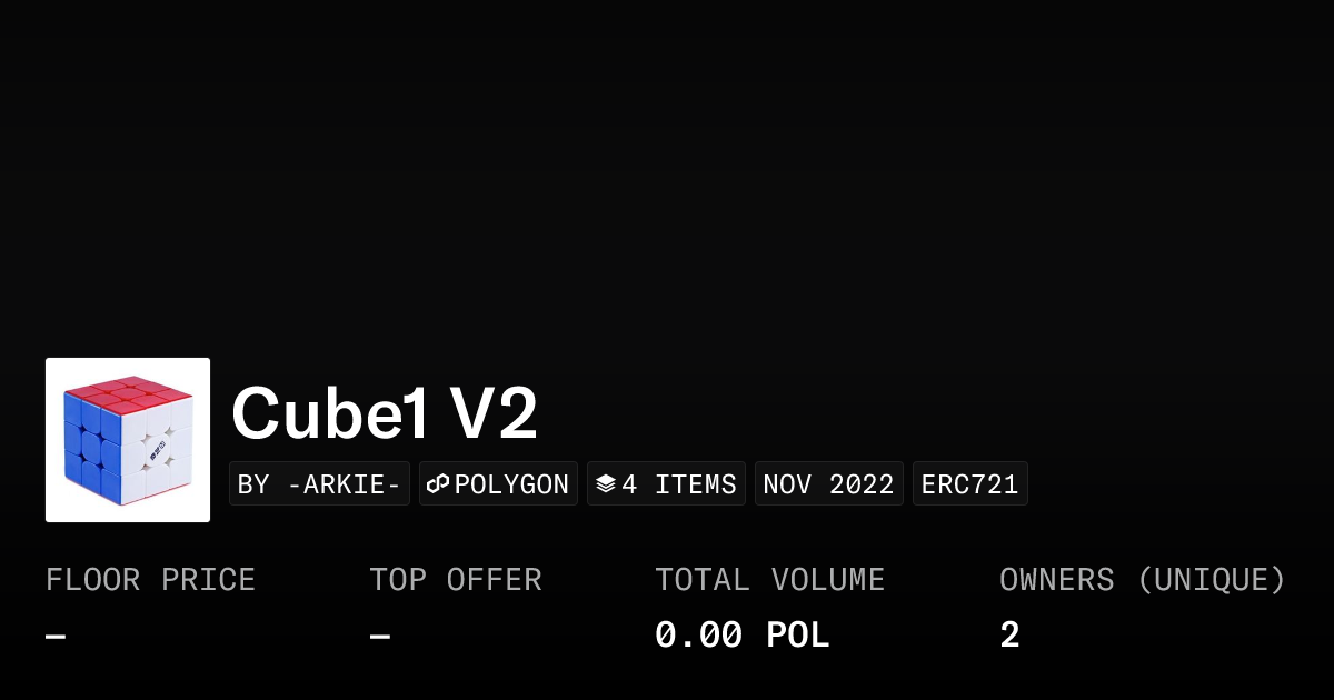 Cube1 V2 - Collection | OpenSea