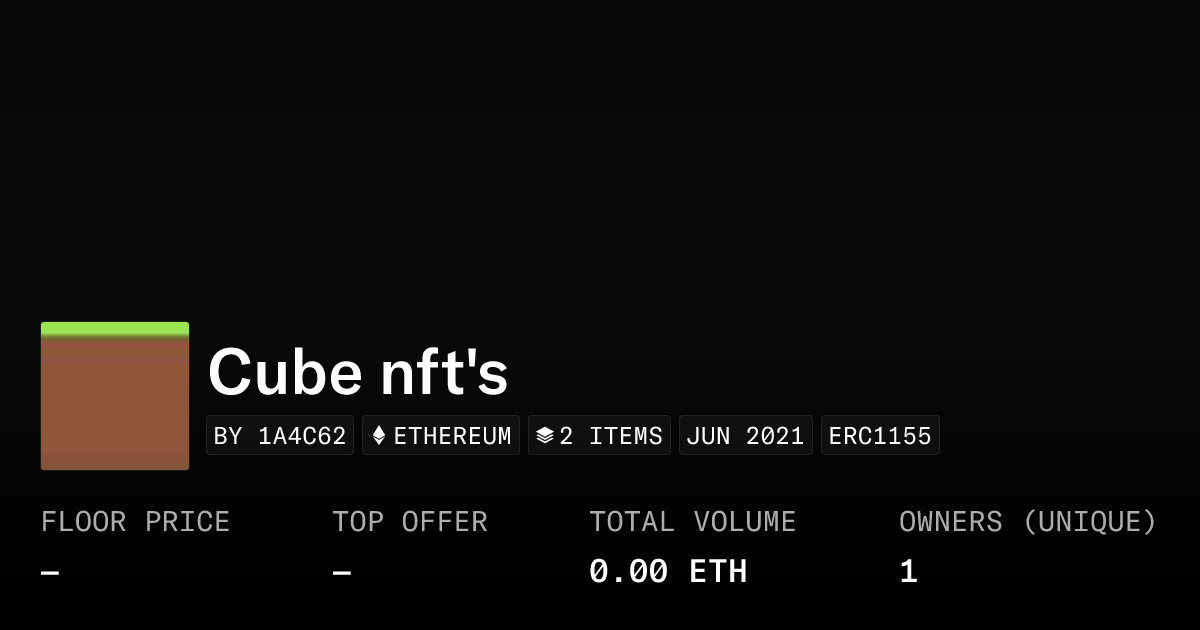 Cube nft's - Collection | OpenSea