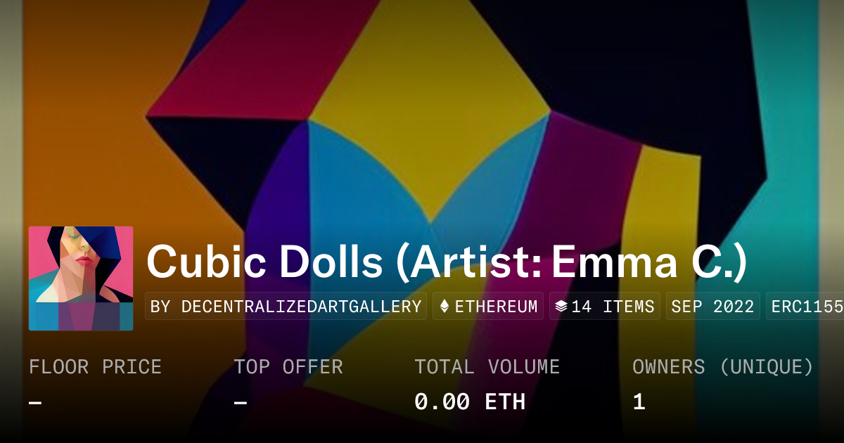 Cubic Dolls (Artist: Emma C.) - Collection | OpenSea