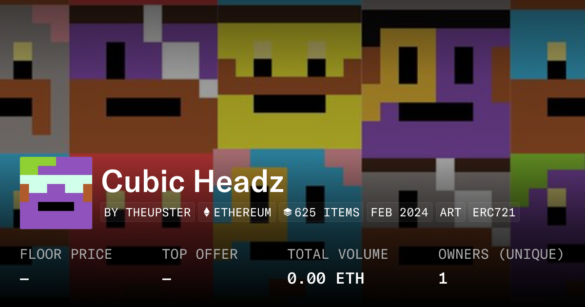 Cubic Headz - Collection | OpenSea