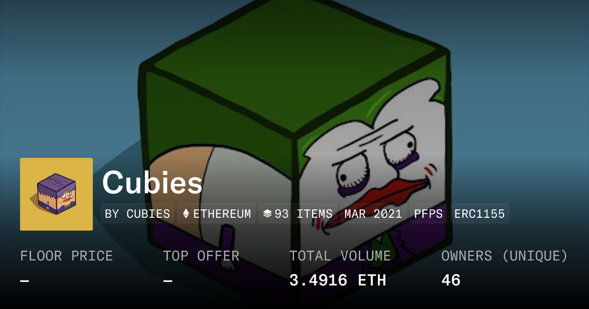 Cubies - Collection | OpenSea