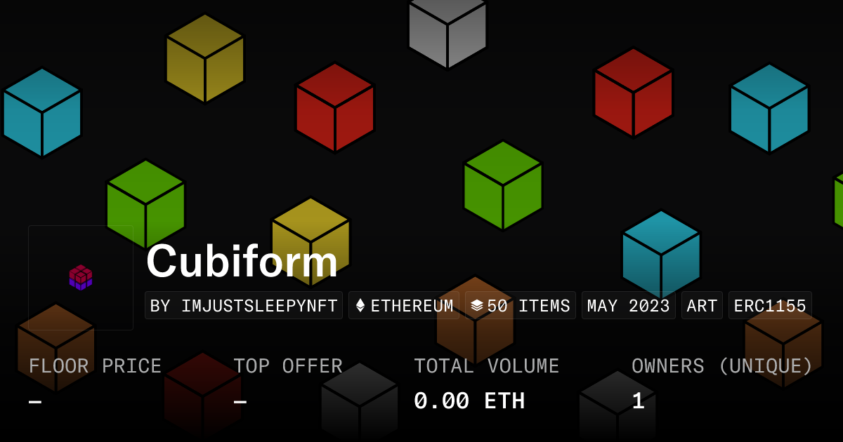 Cubiform - Collection | OpenSea