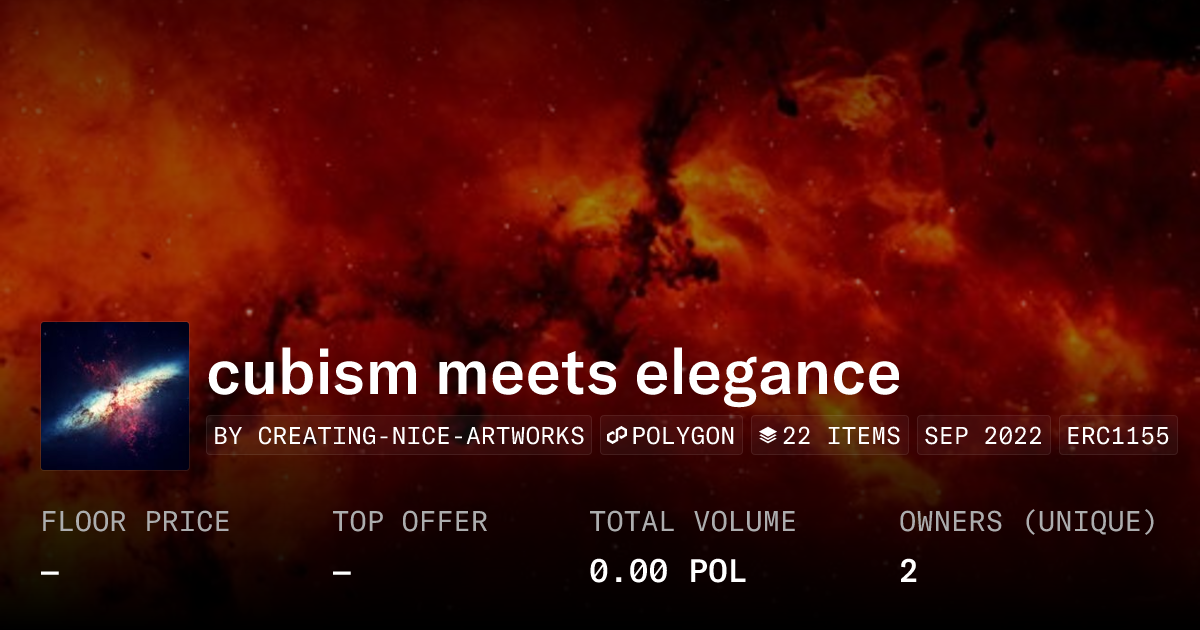 cubism meets elegance - Collection | OpenSea