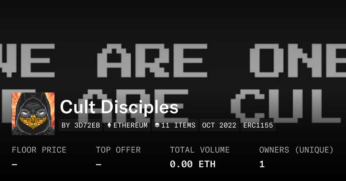 Cult Disciples - Collection | OpenSea