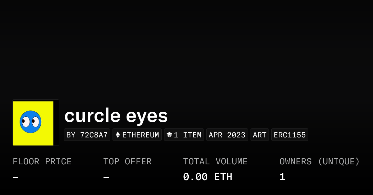 curcle eyes - Collection | OpenSea