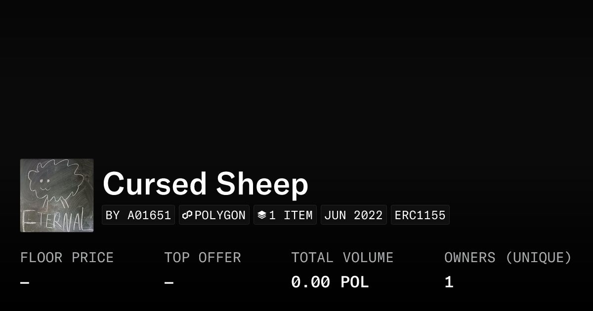 Cursed Sheep - Collection | OpenSea