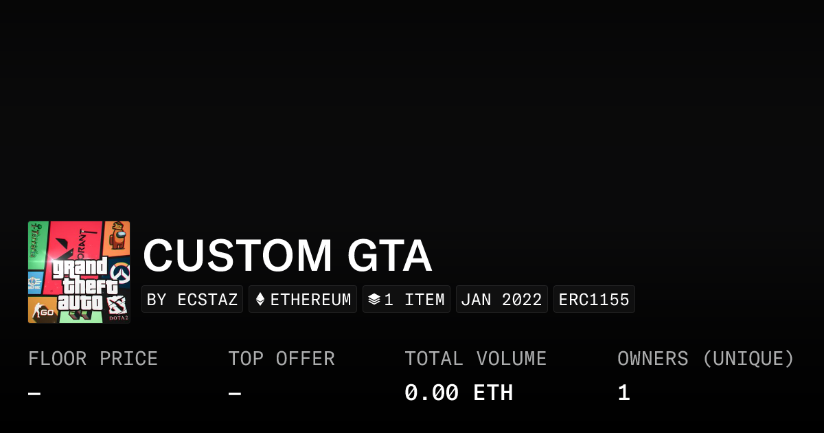 CUSTOM GTA - Collection | OpenSea