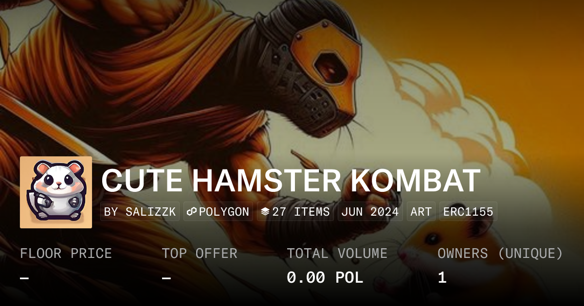 CUTE HAMSTER KOMBAT - Collection | OpenSea