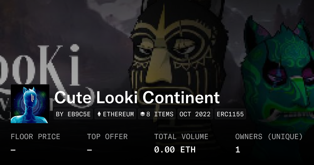 Cute Looki Continent - Collection | OpenSea