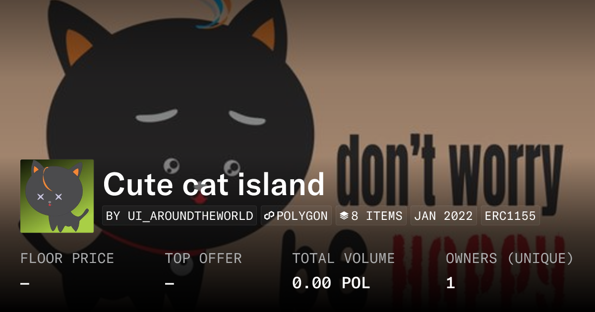 Cute cat island - Collection | OpenSea