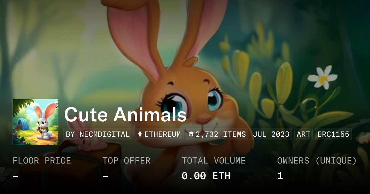 Cute Animals - Collection | OpenSea