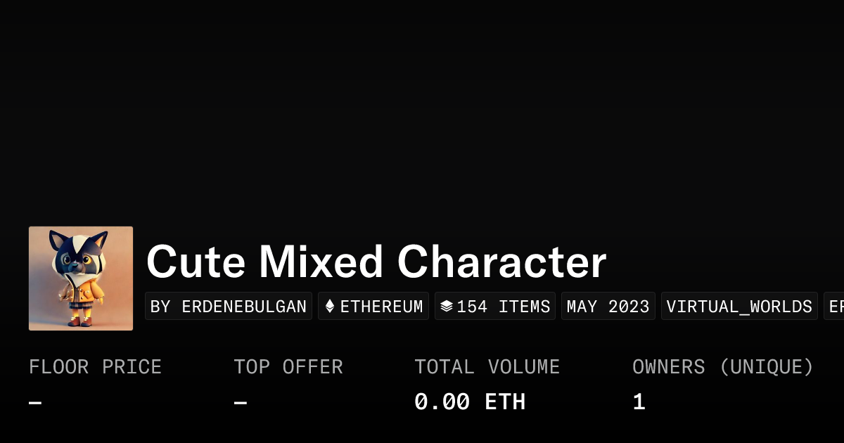 Cute Mixed Character - Collection | OpenSea