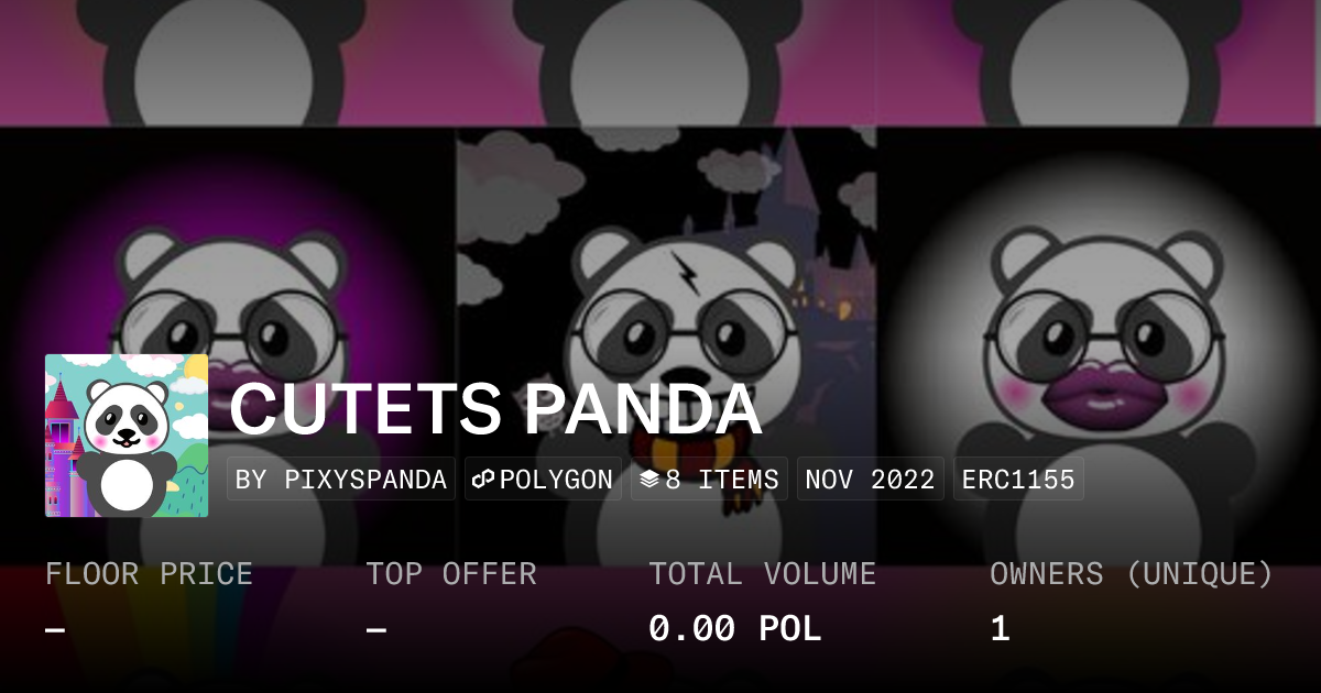 CUTETS PANDA - Collection | OpenSea