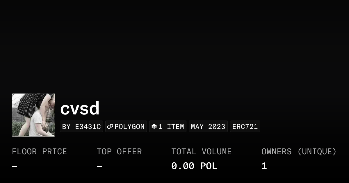 cvsd - Collection | OpenSea