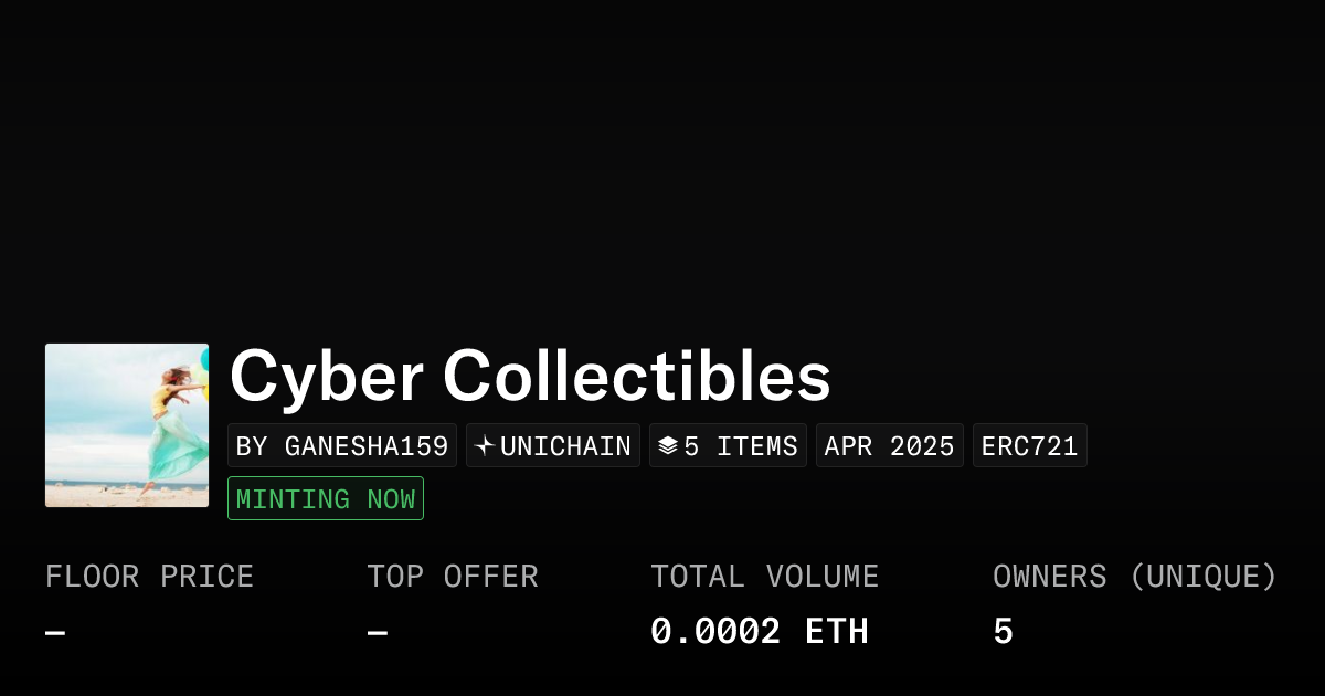 Cyber Collectibles - Collection | OpenSea