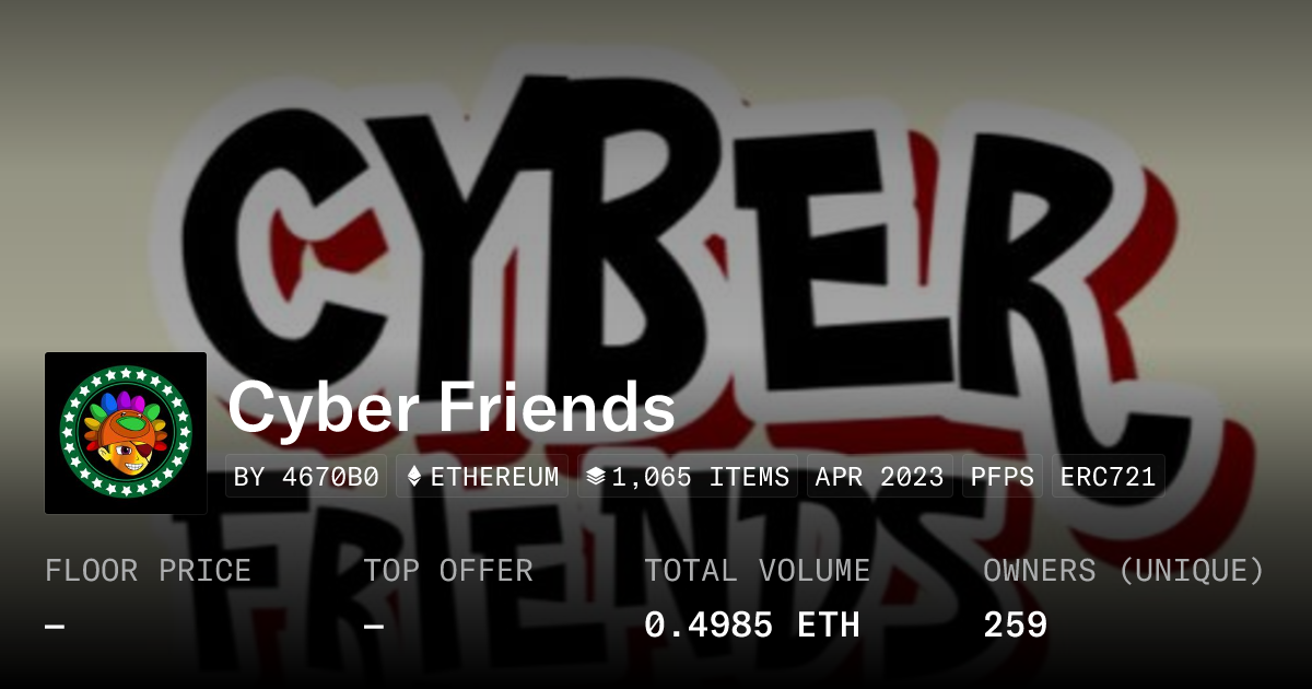 Cyber Friends - Collection | OpenSea