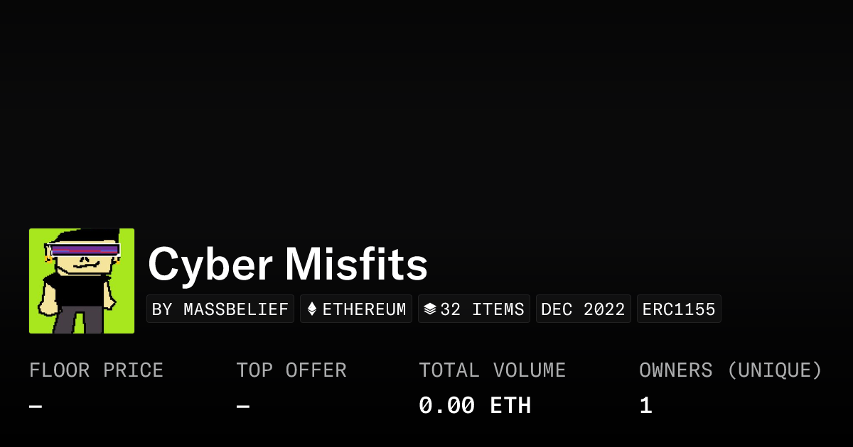 Cyber Misfits - Collection | OpenSea