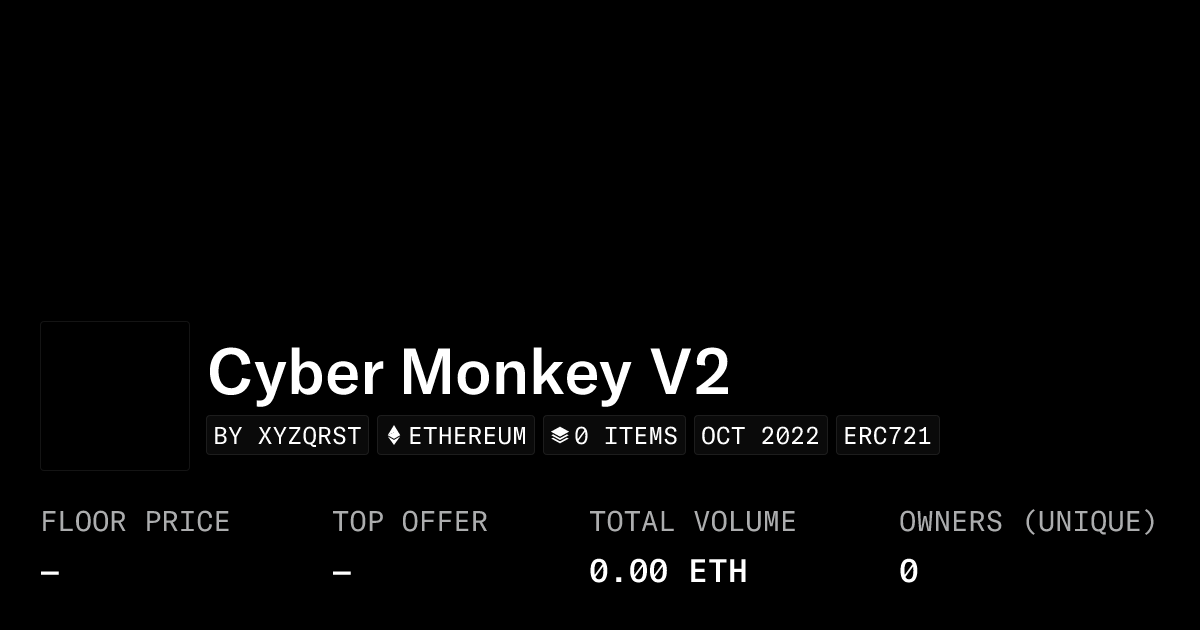 Cyber Monkey V2 - Collection | OpenSea