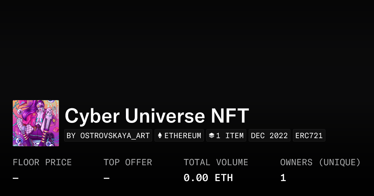 Cyber Universe NFT - Collection | OpenSea