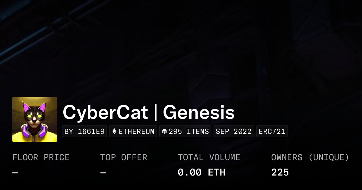 CyberCat | Genesis - Collection | OpenSea