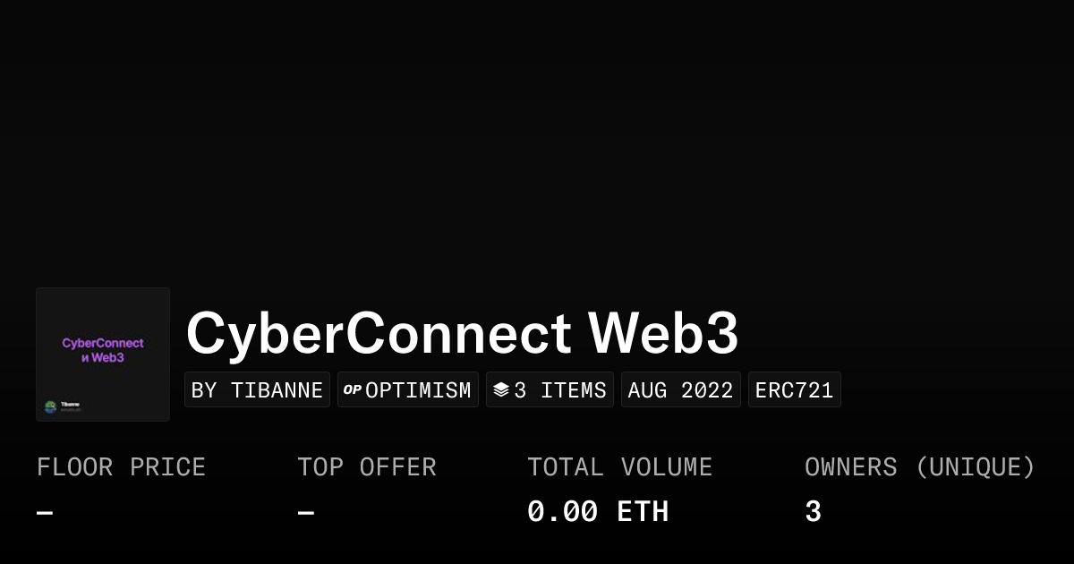 CyberConnect Web3 - Collection | OpenSea
