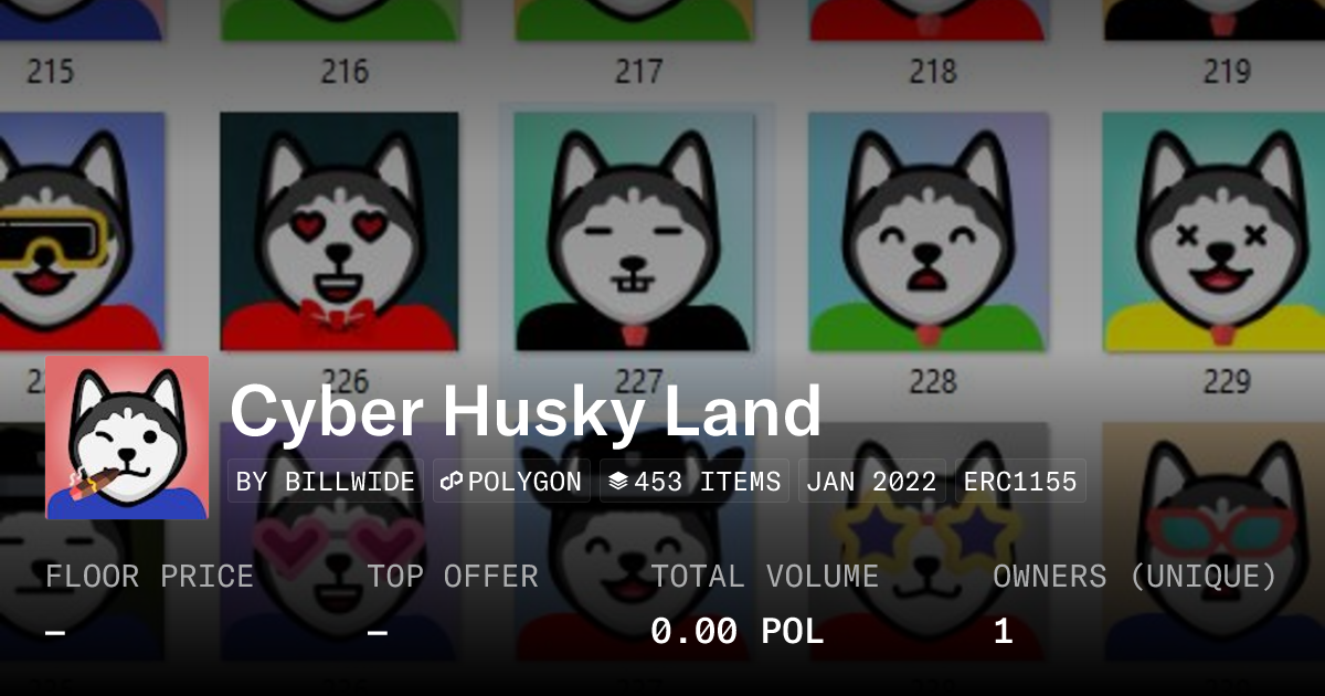 Cyber Husky Land - Collection | OpenSea