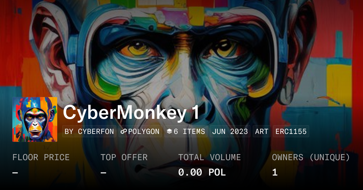 CyberMonkey 1 - Collection | OpenSea