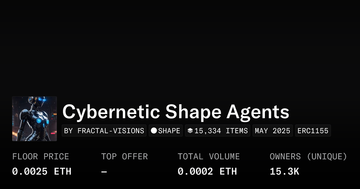 Cybernetic Shape Agents - Collection | OpenSea