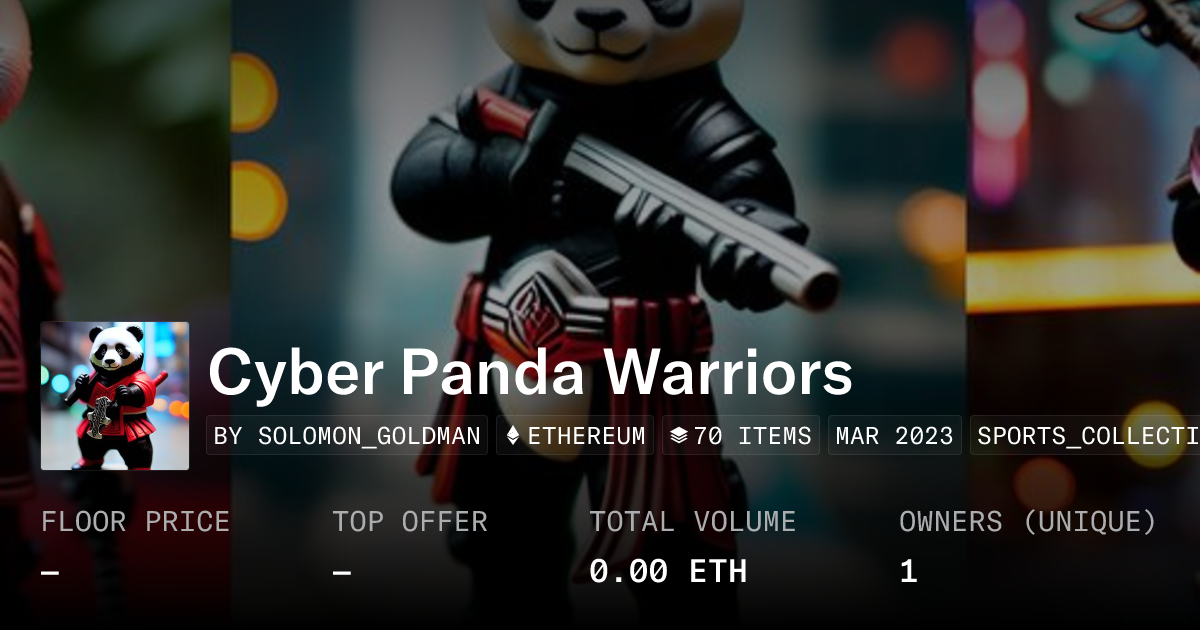 Cyber Panda Warriors - Collection | OpenSea