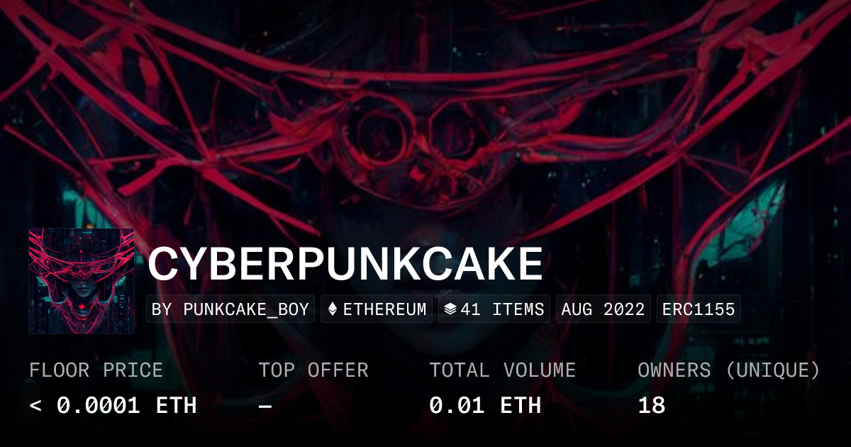 CYBERPUNKCAKE - Collection | OpenSea