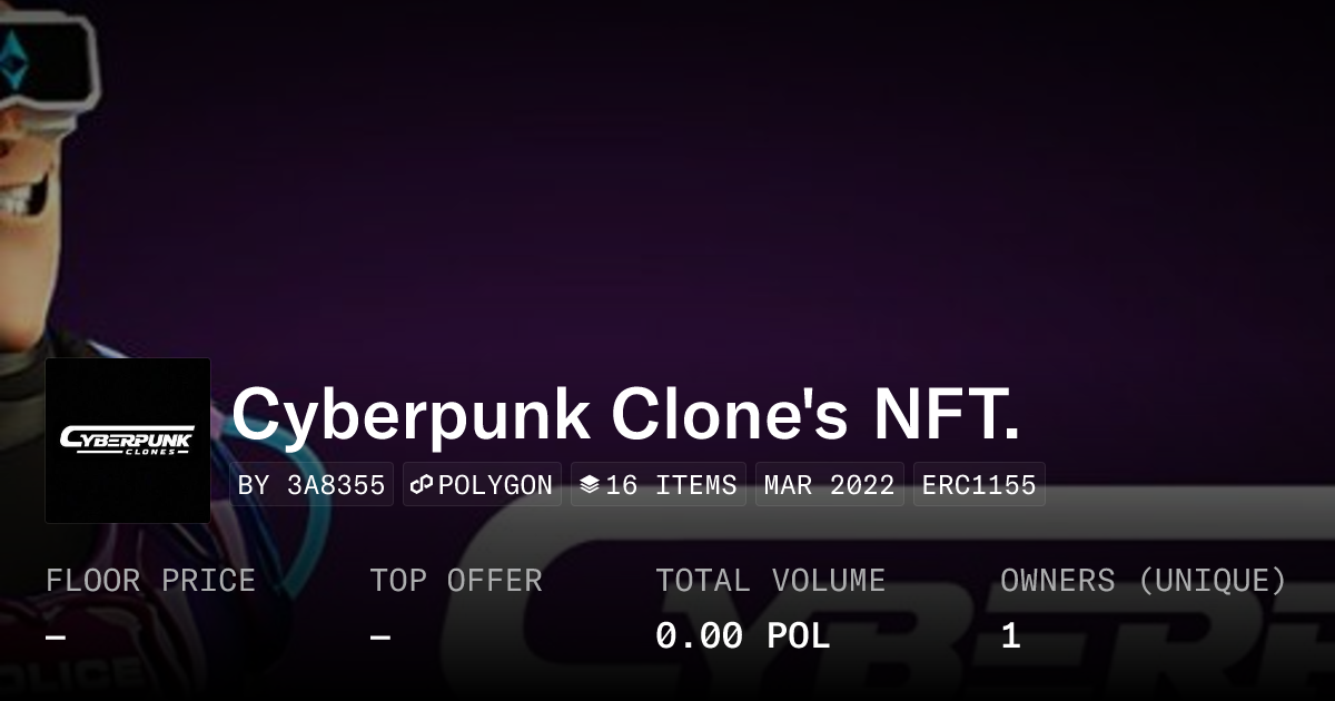 Cyberpunk Clone's NFT. - Collection | OpenSea