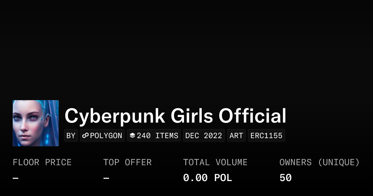 Cyberpunk Girls Official - Collection | OpenSea