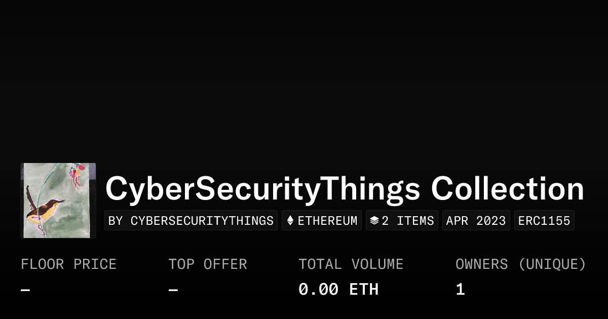 CyberSecurityThings Collection - Collection | OpenSea