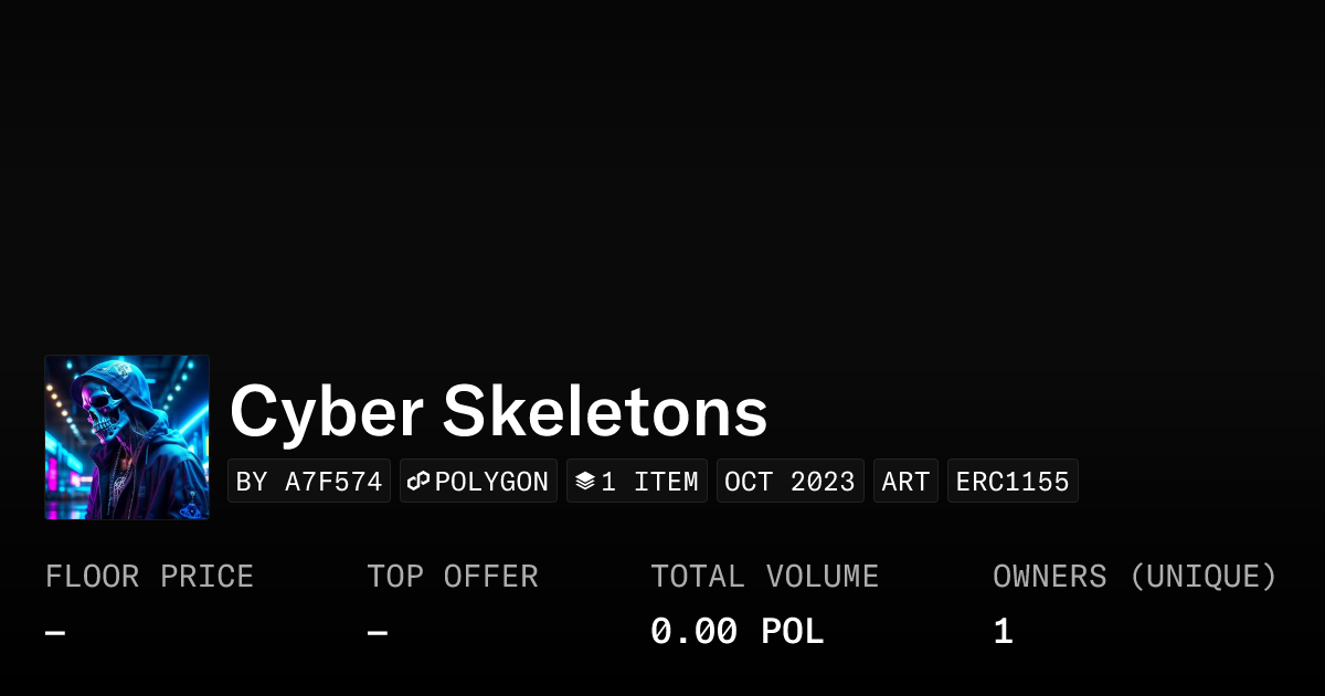 Cyber Skeletons - Collection | OpenSea