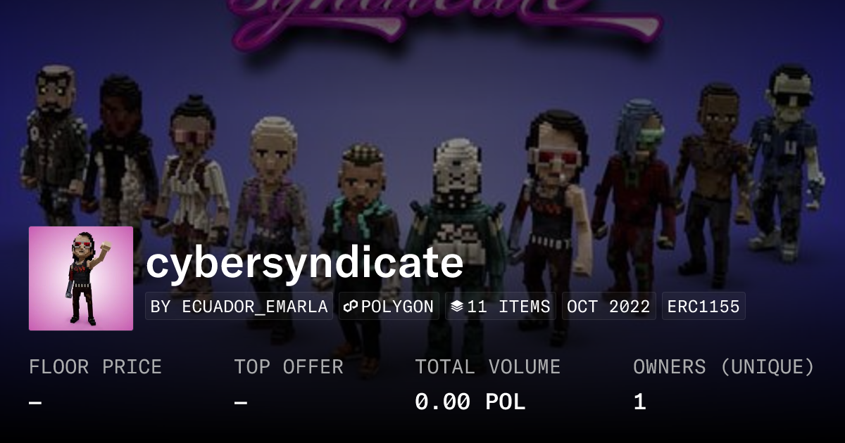 cybersyndicate - Collection | OpenSea