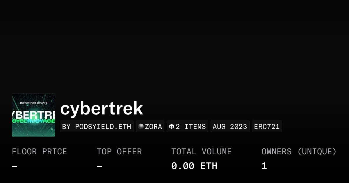 cybertrek - Collection | OpenSea